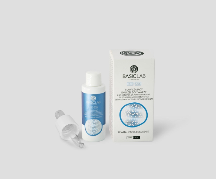 Feuchtigkeitsspendendes Gesichts-Emu-Gel für Haut mit Verfärbungen und ...